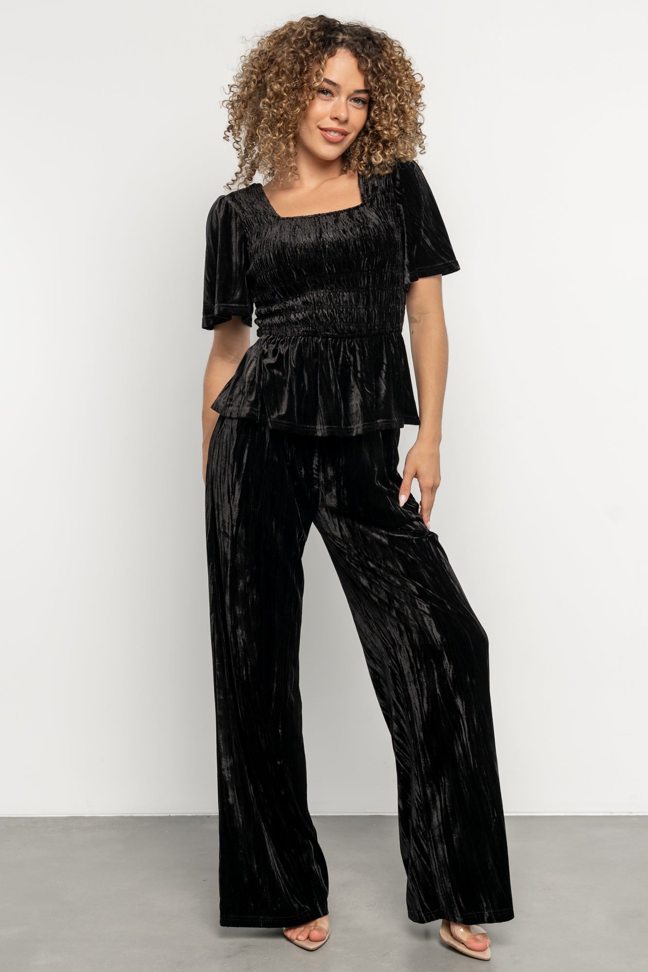Elin Velvet Set | Black – Samberule