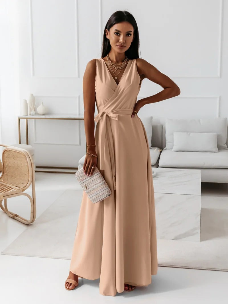 Gabrielle | Women Wedding Guest Wrap Maxi Dress – Samberule